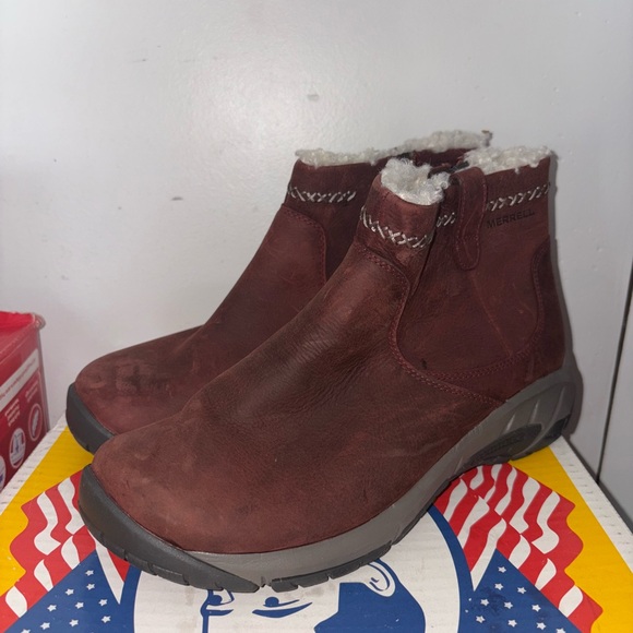 Merrell | Shoes | Womens Merrell Dark Burgundy Winter Boots Size 85 ...